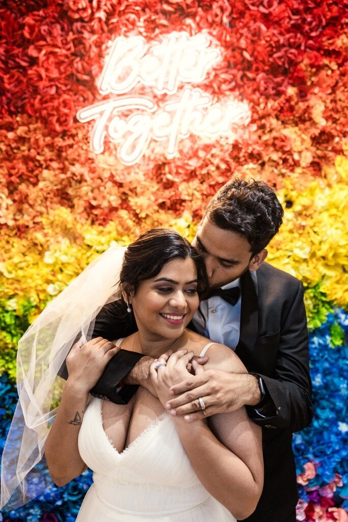 "Zara" Rainbow Flower Wall Rental - Easy Breezy Bash Co Event Rentals